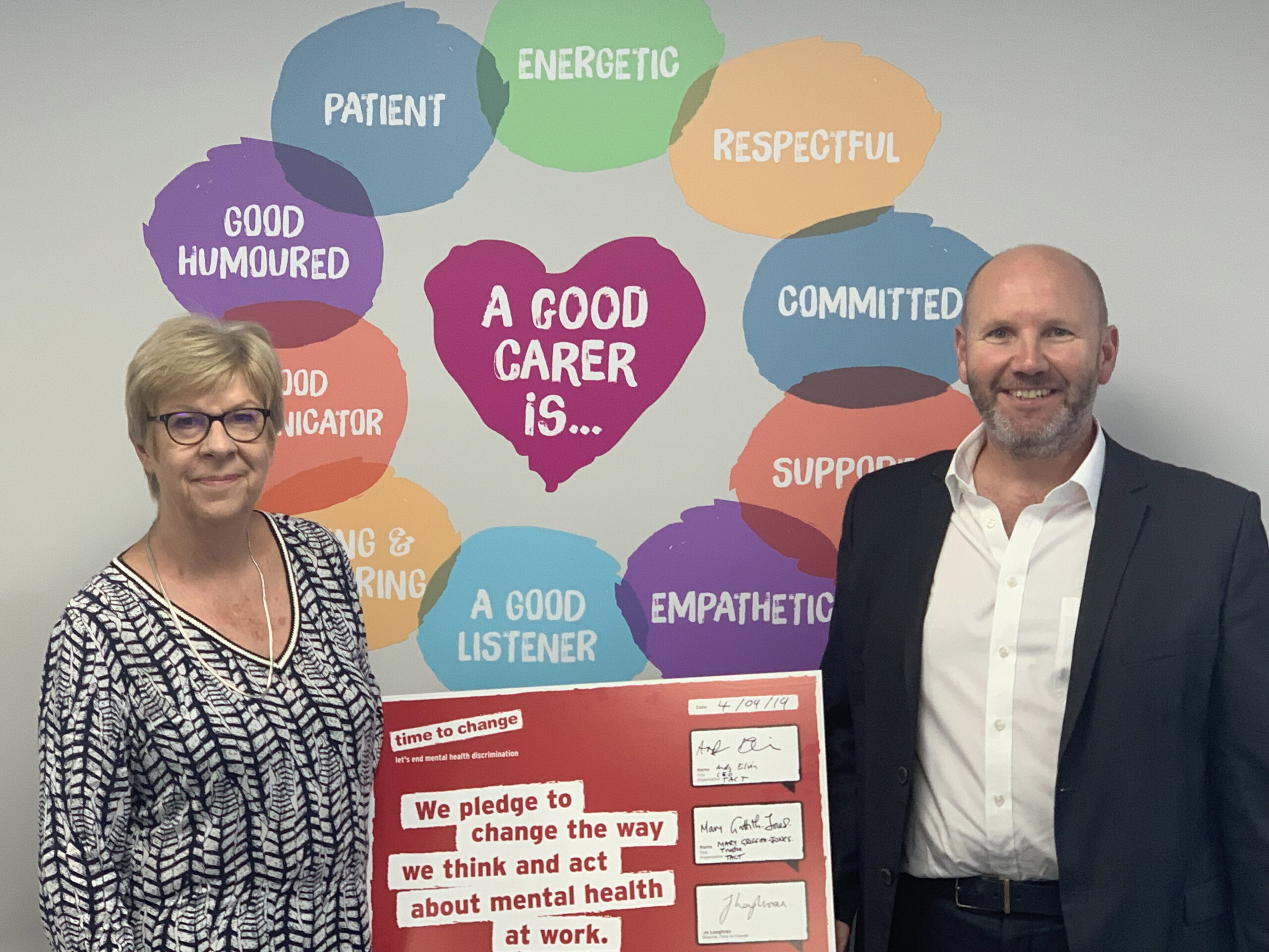 TACT signs up to Time to Change | TACT